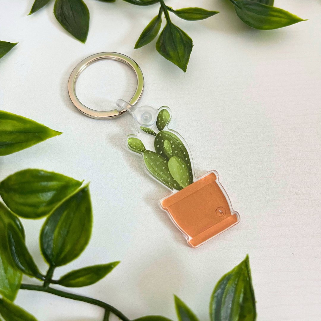 Cactus Keychain | Shop Plant Keychains – PEACHI PLANTS